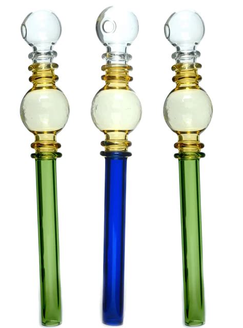 6 Inch Color Glass Oil Burner Pipe Unique Design Wholesale Murdoch Glass