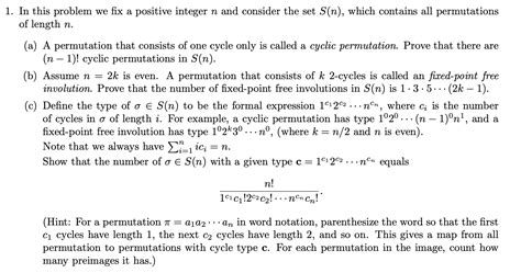 Solved In This Problem We Fix A Positive Integer N And