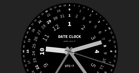 Date Clock Analog Layers Of Date And Time An Holistic Horologe Of Cyclic Progression
