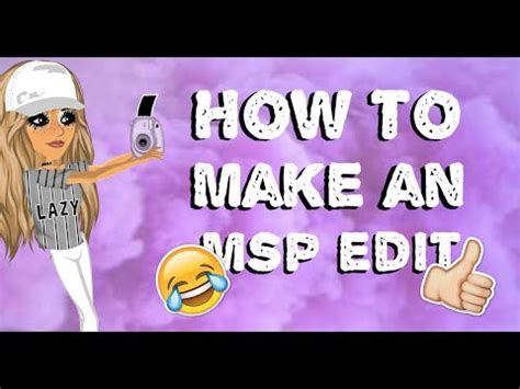 HOW TO MAKE A MSP EDIT Easy YouTube