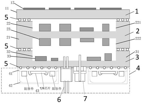 一种立体堆叠有源相控阵天线子阵的制作方法