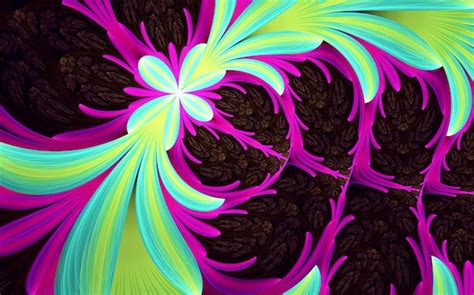 Premium Photo Abstract Fractal Patterns And Shapes Dynamic Flowing Natural Forms Flowers And