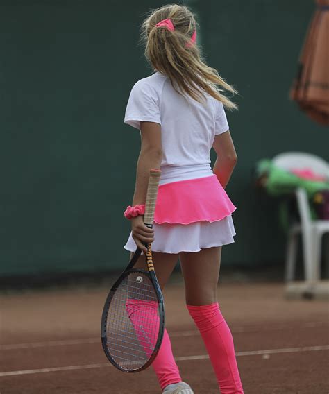 Girls White Layered Tennis Skirt Celine Zoe Alexander