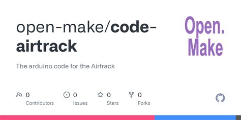 GitHub Open Make Code Airtrack The Arduino Code For The Airtrack
