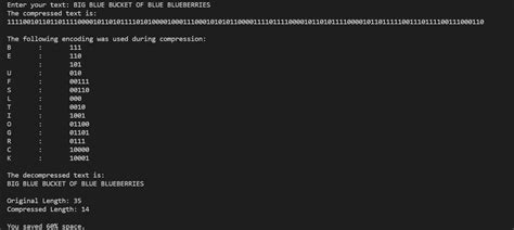Github Mishrakushaldsa Project A C Implementation Of The Huffman Coding Algorithm