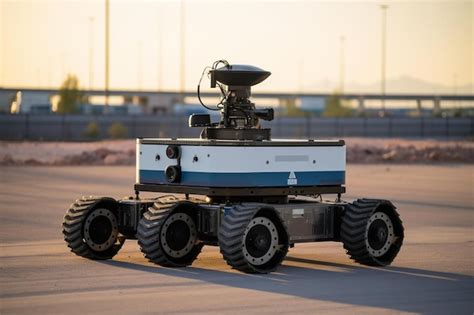 Autonomous Robots Maintaining Highway Systems Premium Ai Generated Image