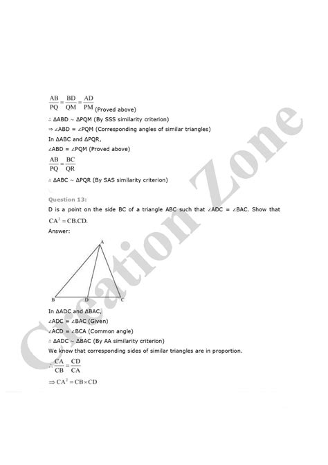 Class 10 Chapter 6 Triangles