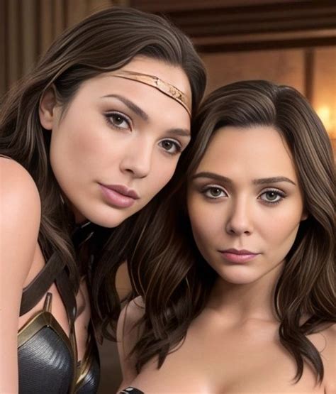 Elizabeth Olsen And Gal Gadot Selfie Élisabeth Olsen Elizabeth Olsen