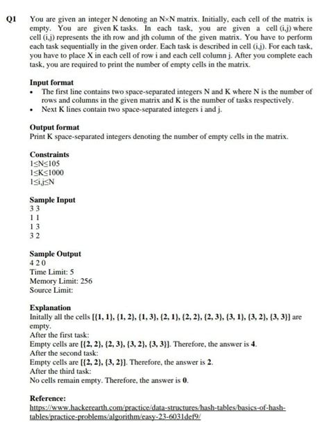 Solved Q1 You Are Given An Integer N Denoting An Nxn Matrix