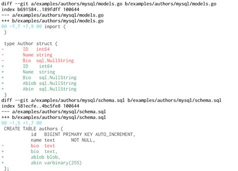 Mysql Code Examples