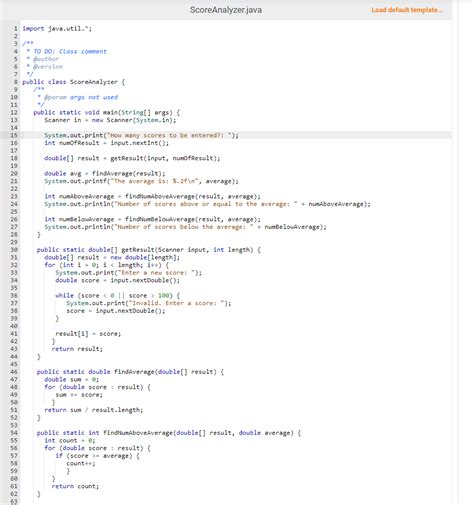 Scoreanalyzerjava Load Defaul Mport Javautil Scoreanalyzerjava Load Defaul Mport Javautil