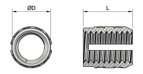 M3 3mm Expansion Fix Threaded Inserts Brass