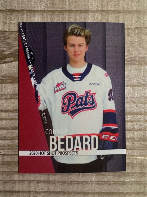 Connor Bedard 2020 Hot Shots Prospects Rookie Card Regina Pats Etsy