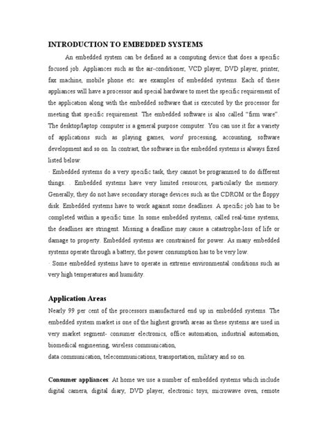 Intro To Embedded Systems Pdf Embedded System Microcontroller