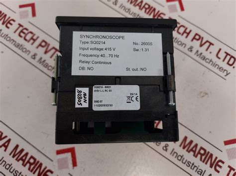 Iskra Sq0214 Synchroscope Synchronization Meter Aeliya Marine