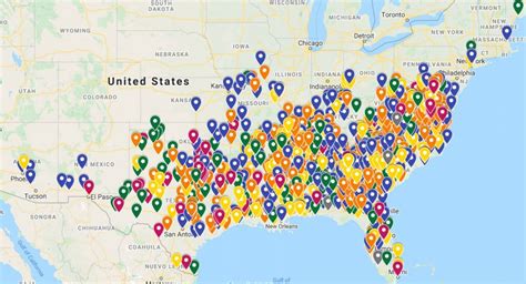 Map Of Confederate Monuments