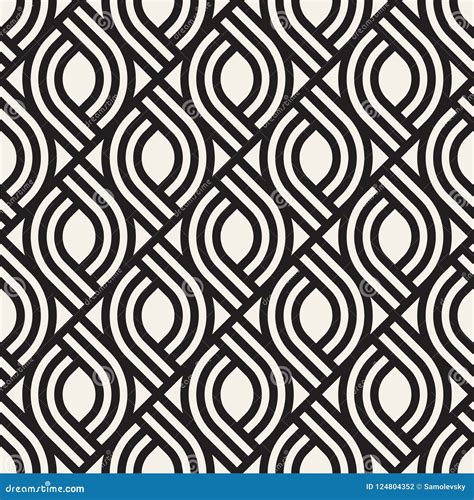 Vector Seamless Subtle Lattice Pattern Modern Stylish Texture With
