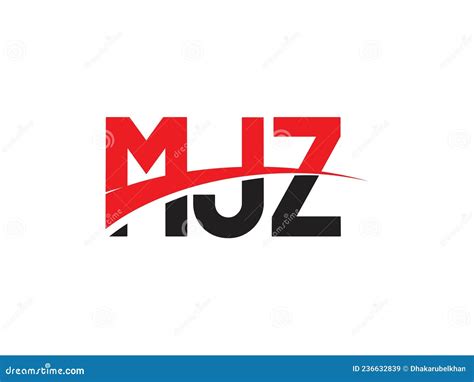 Lettre Mjz Conception Initiale Du Logo Illustration De Vecteur