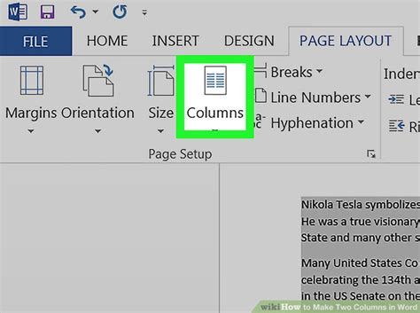 How To Make Two Columns In Word 6 Steps With Pictures Wikihow