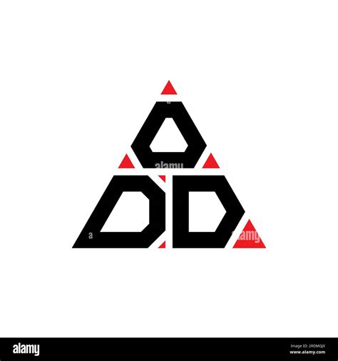 Odd Triangle Letter Logo Design With Triangle Shape Odd Triangle Logo