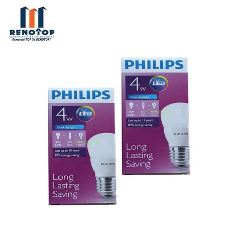Jual Philips Lampu Led Bulb Cdl Watt Renotop