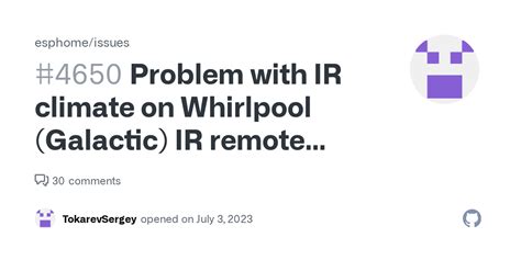 Problem With Ir Climate On Whirlpool Galactic Ir Remote Control Dg11j1 91 · Issue 4650