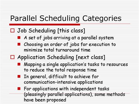 scheduling on parallel systems ppt download