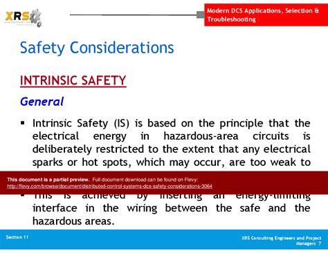 Distributed Control Systems DCS Safety Considerations PPT Slide Deck