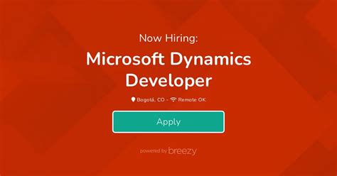 Microsoft Dynamics Developer At Ex Squared Latam