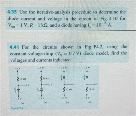 Solved 435 Use The Iterative Analysis Procedure To