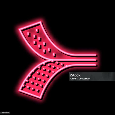 고정 테이프 네온 글로우 아이콘 그림 공단에 대한 스톡 벡터 아트 및 기타 이미지 공단 구매 면 Istock