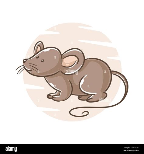 Illustration Cute Mouse Mascot Cut Out Stock Images And Pictures Alamy