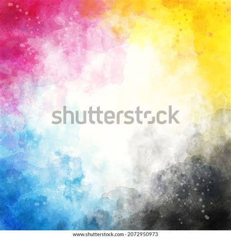 Cmyk 녹청 자홍색 노랑 키 페인트 스톡 일러스트 2072950973 Shutterstock