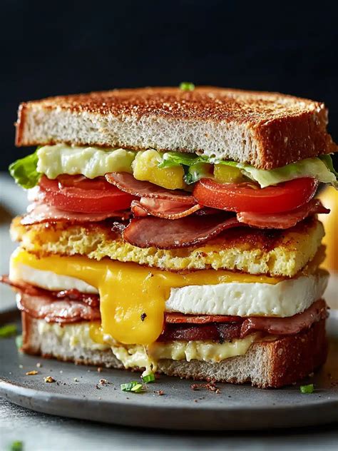 Easy Breakfast Club Sandwich For A Delicious Morning Boost