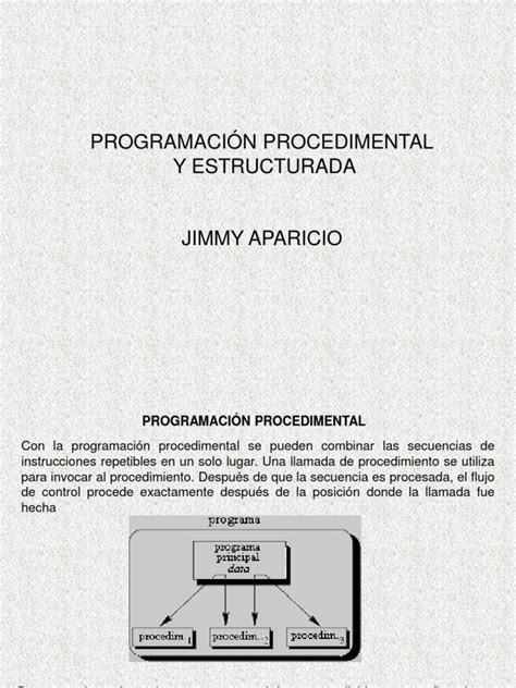 Programacion Estructurada Pdf Programación De Computadoras