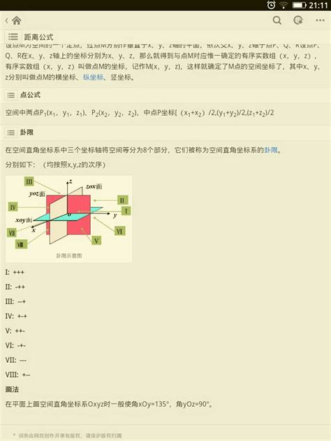 空间卦限的划分图 图库 五毛网