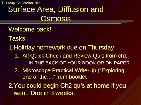 Ppt 1 Surface Area Diffusion And Osmosis Dokumen Tips