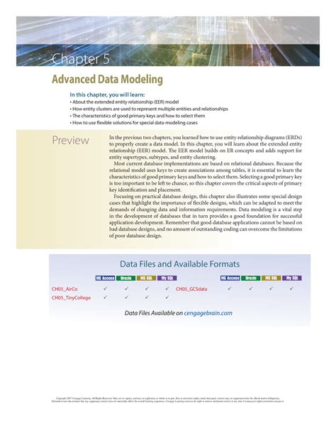 Chapter 5 Advanced Data Modeling Chapter 5 Advanced Data Modeling