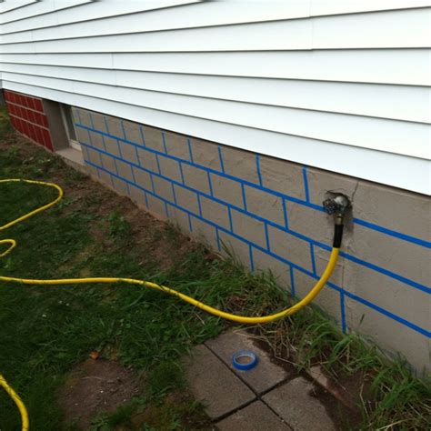 Transforming Boring Tan Foundation Into Faux Brick