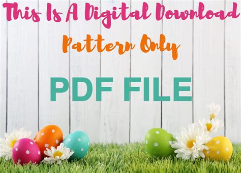 Vintage Crochet Pattern Lacy Easter Egg Table Topper 32 Etsy