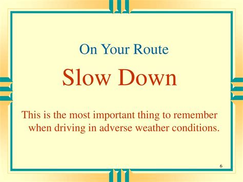 Ppt Driving Under Adverse Weather Conditions Powerpoint Presentation Id 275959