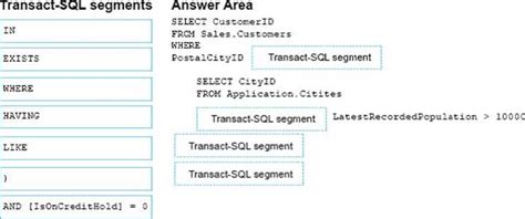 How Should You Complete The Transact Sql Statement Exam4training