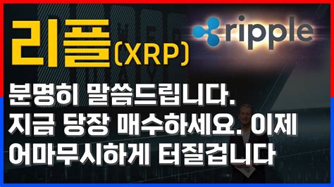 엑스알피리플 전망 이 자리가 아니면 도대체 어디서 매수한다는 건가요 분명히 다시한번 말씀드릴께요 지금 당장 매수하세요 비트코인도지이더리움 Youtube