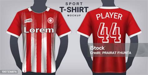 축구 저지와 스포츠 T셔츠 이랑 템플릿 현실적인 그래픽 디자인 전면 및 축구 키트 유니폼 아트 워크 텍스트 이미지 로고 적용을 쉽게 가능성에 대 한 다시 보기 T 셔츠에