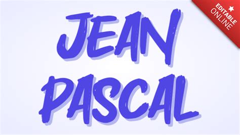 Jean Pascal Font Text Effect Generator