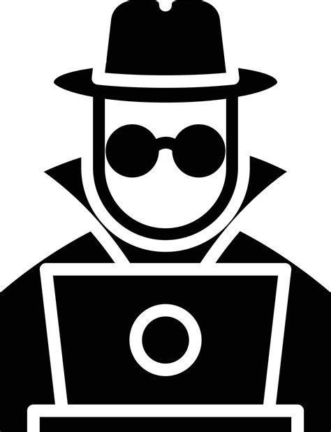 Hacker Glyph Icon 11215507 Vector Art At Vecteezy