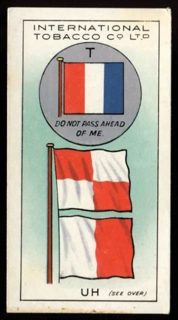 International Tobacco Code Of Signals 1934 Uh 31 £250 Picclick Uk