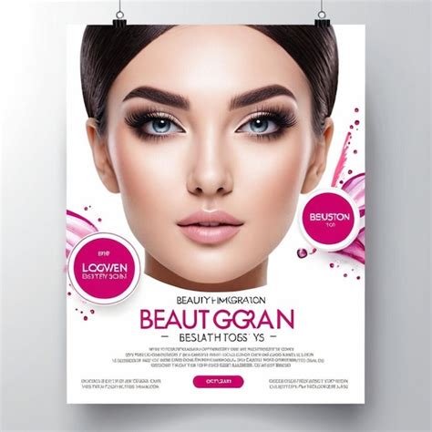 Poster For A Beauty Salon Advertises A Beauty Product Premium Ai