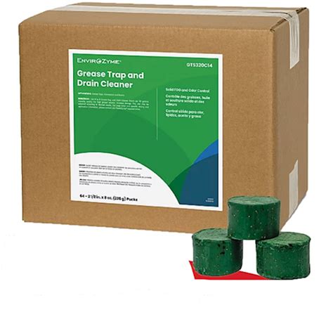 Betco Grease Trap And Drain Cleaner Envirozyme Puck Green 8 Oz 64 Count