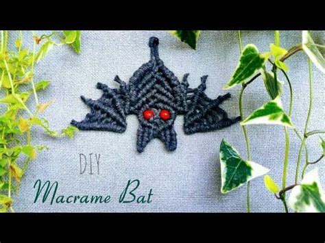 DIY Macrame Bat Step By Step Tutorial Halloween Decor YouTube Macrame Diy